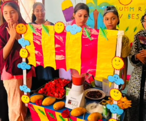 ISERC beloved children enjoyed Summer Fruit Juice Activity | IMCHF